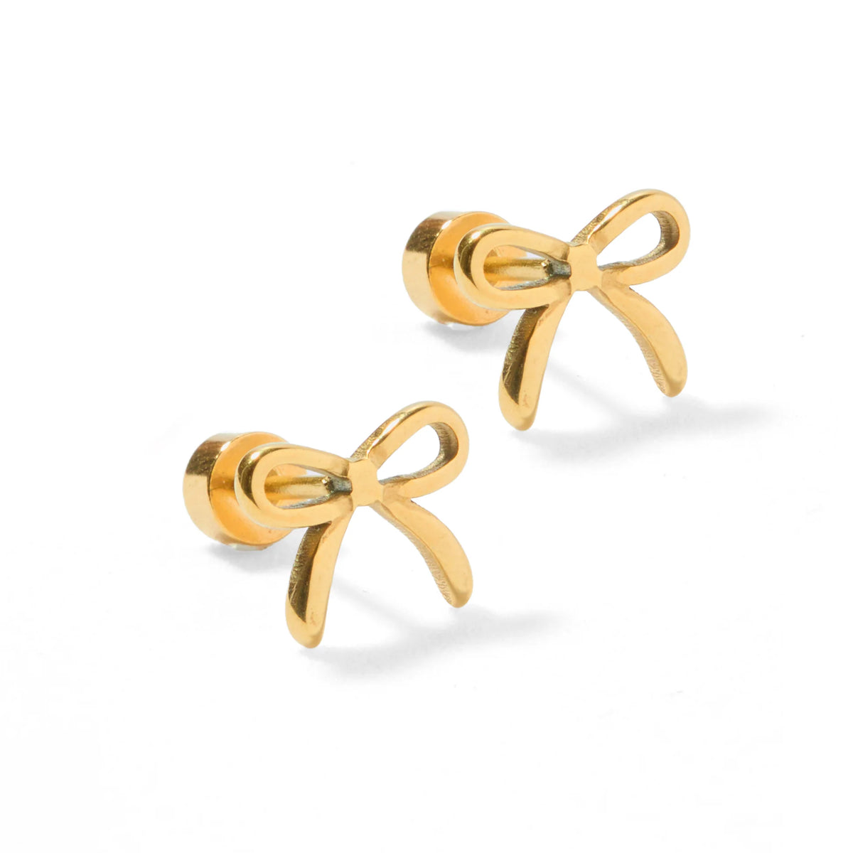 Gold Bow Sadie Studs – Lucy Rose