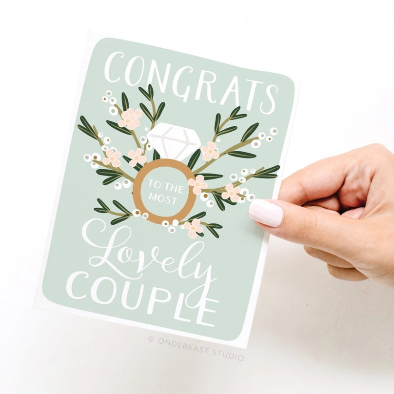 Congrats Lovely Couple Card – Lucy Rose Congrats Lovely Couple Card – Lucy Rose