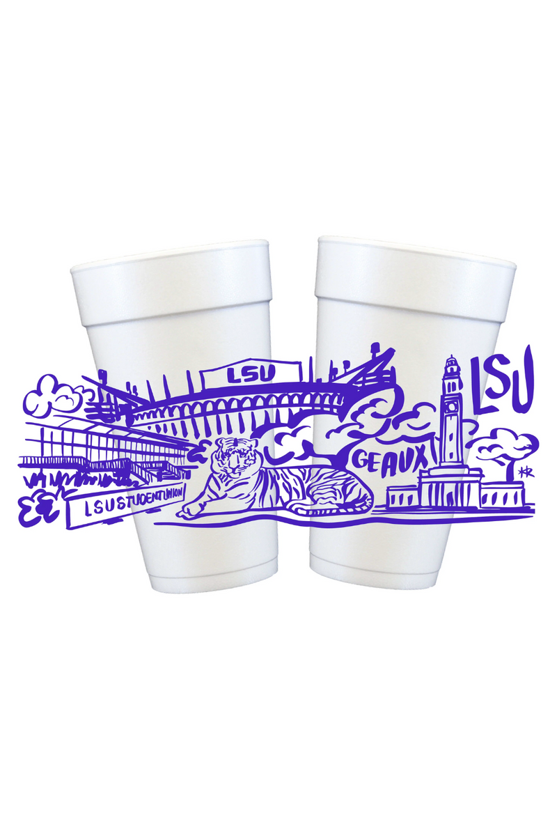 Tiger Stadium Styrofoam Cups – Lucy Rose