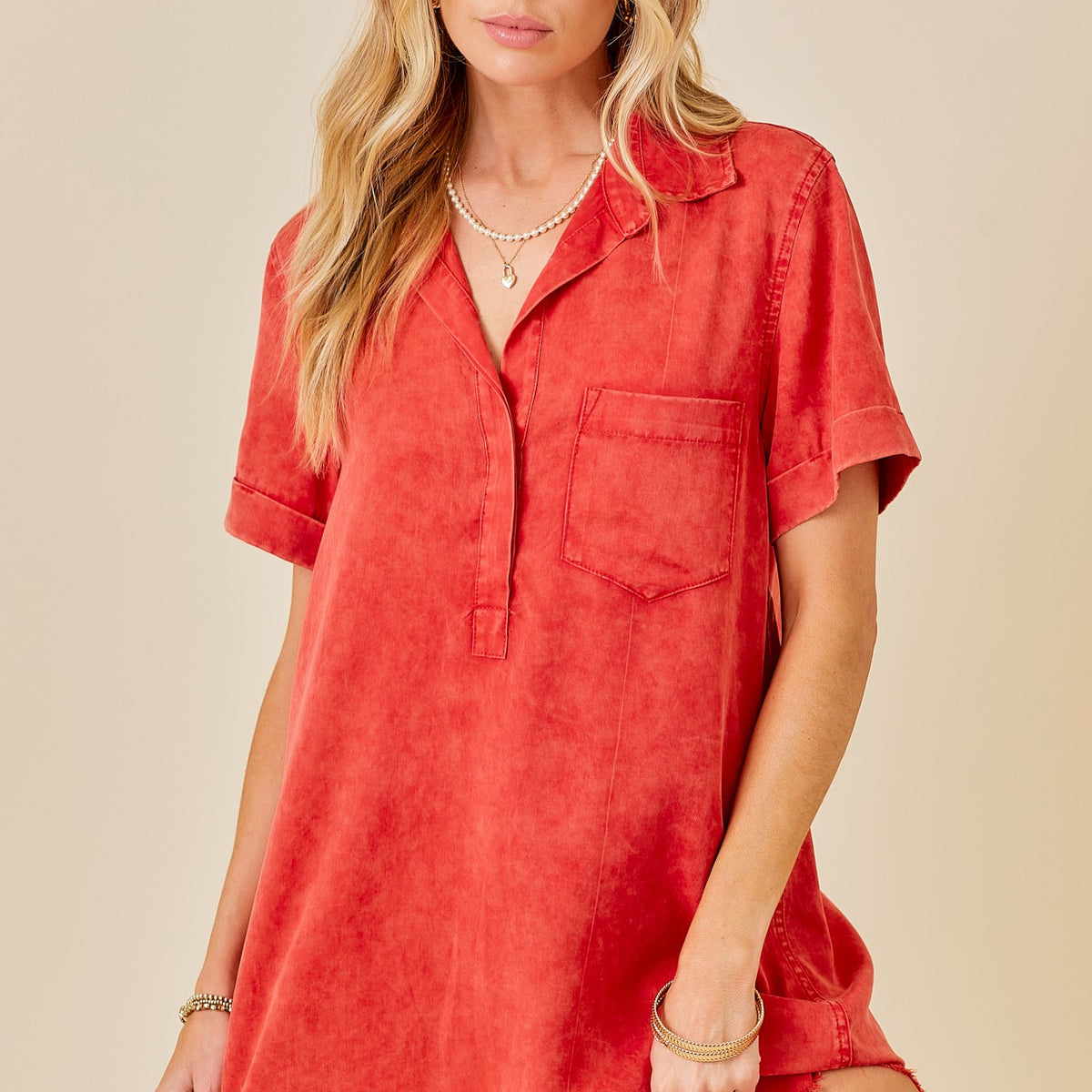 Washed Red Booker Dress – Lucy Rose