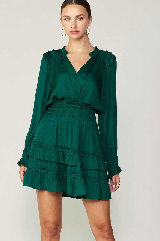 Emerald Lucy Ruffled Dress – Lucy Rose