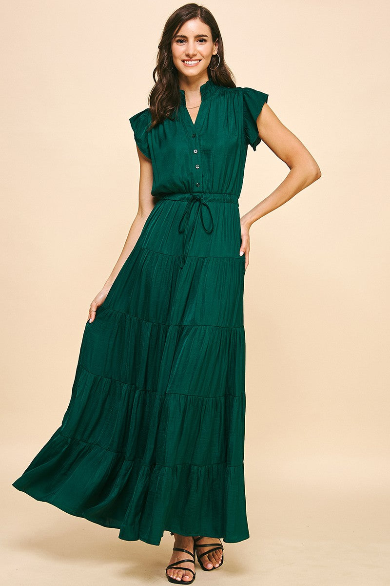 Hunter Green Kade Dress – Lucy Rose
