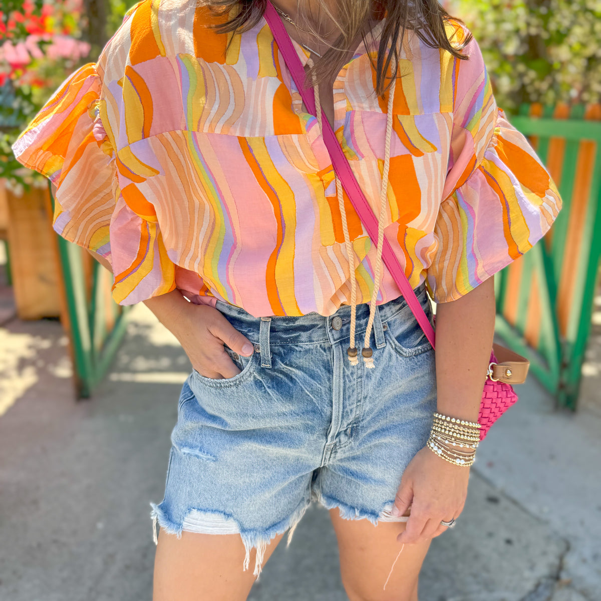 Multi Colette Top – Lucy Rose