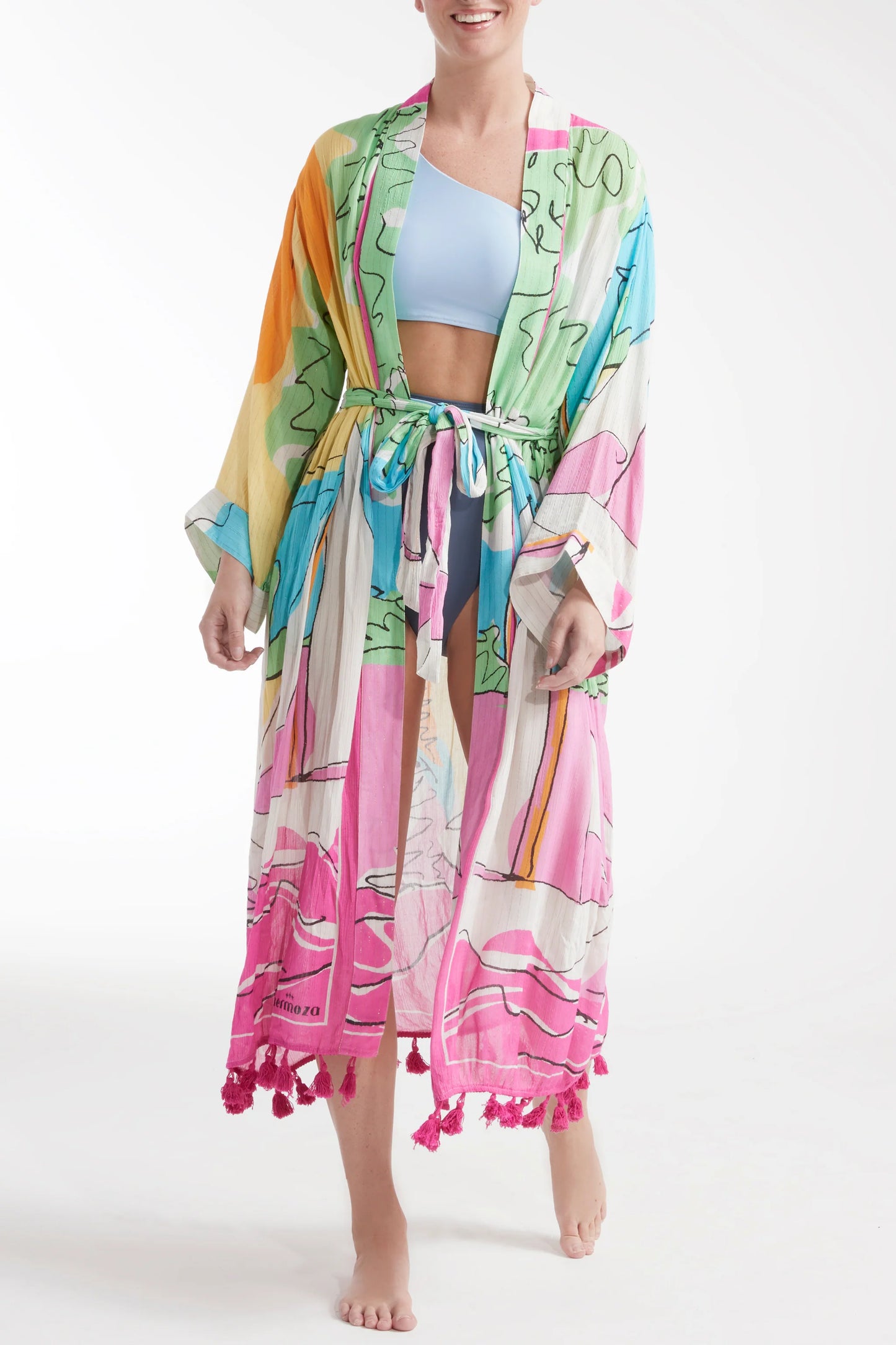 Sail Away Noelle Fringe Robe – Lucy Rose