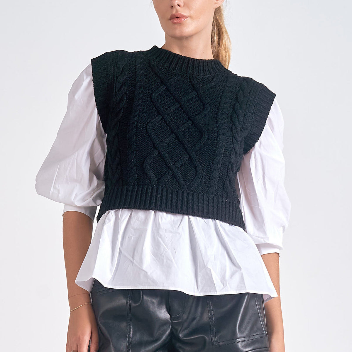 Black/White Irma Top – Lucy Rose