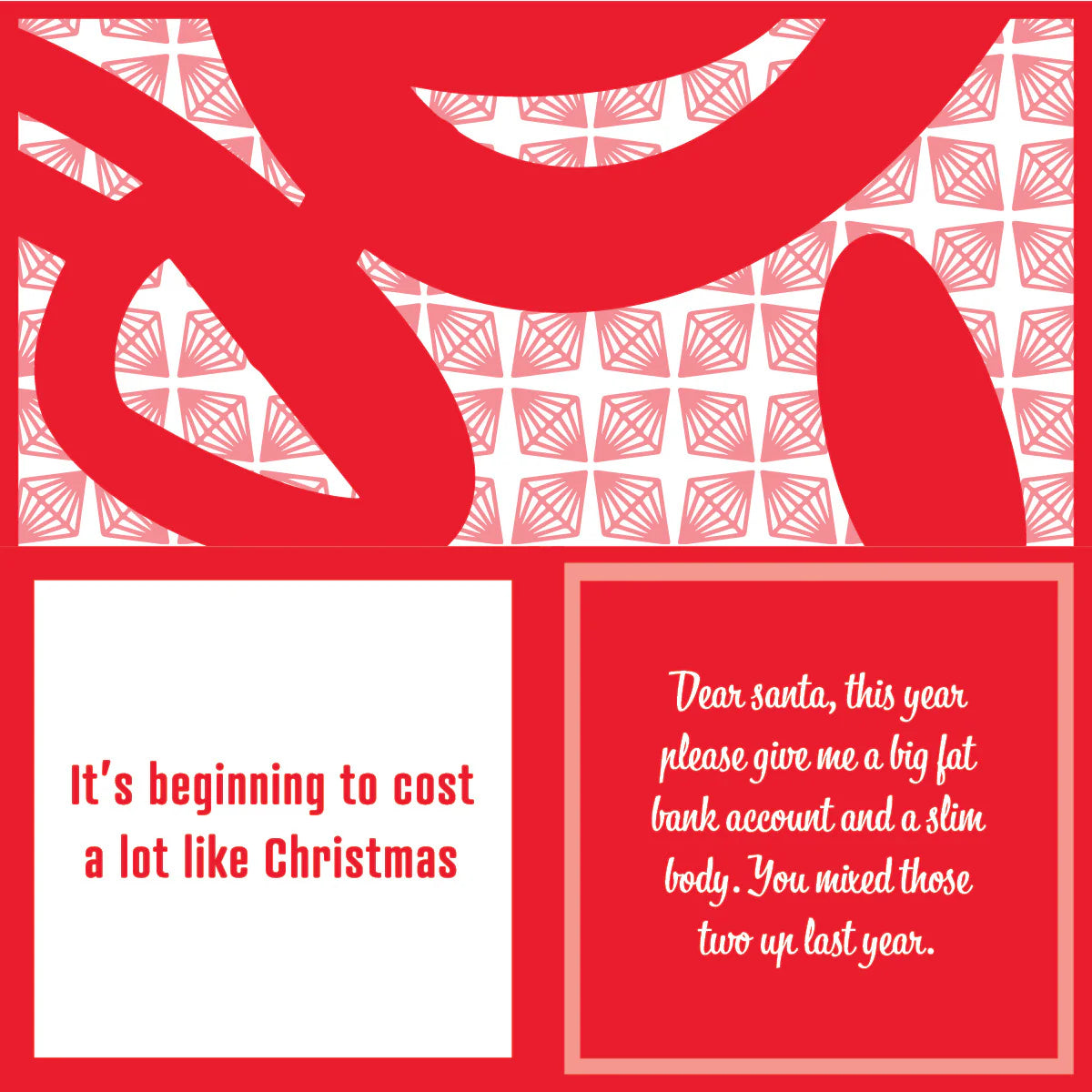 Xmas Big Fat Bank Napkin – Lucy Rose