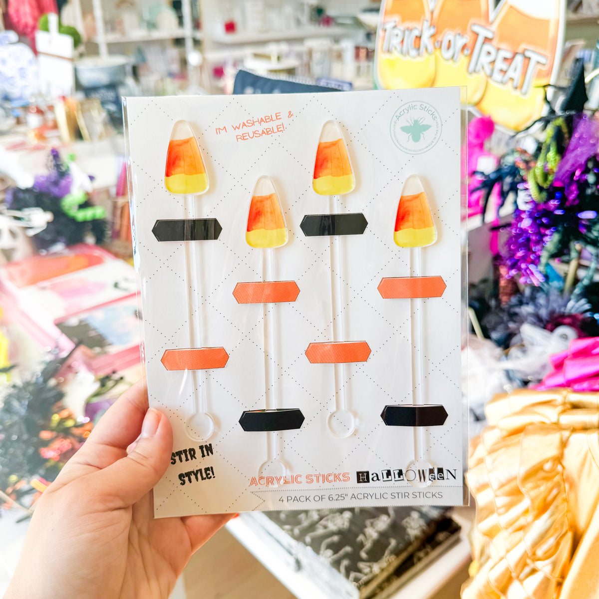 Candy Corn Acrylic Stir Sticks – Lucy Rose