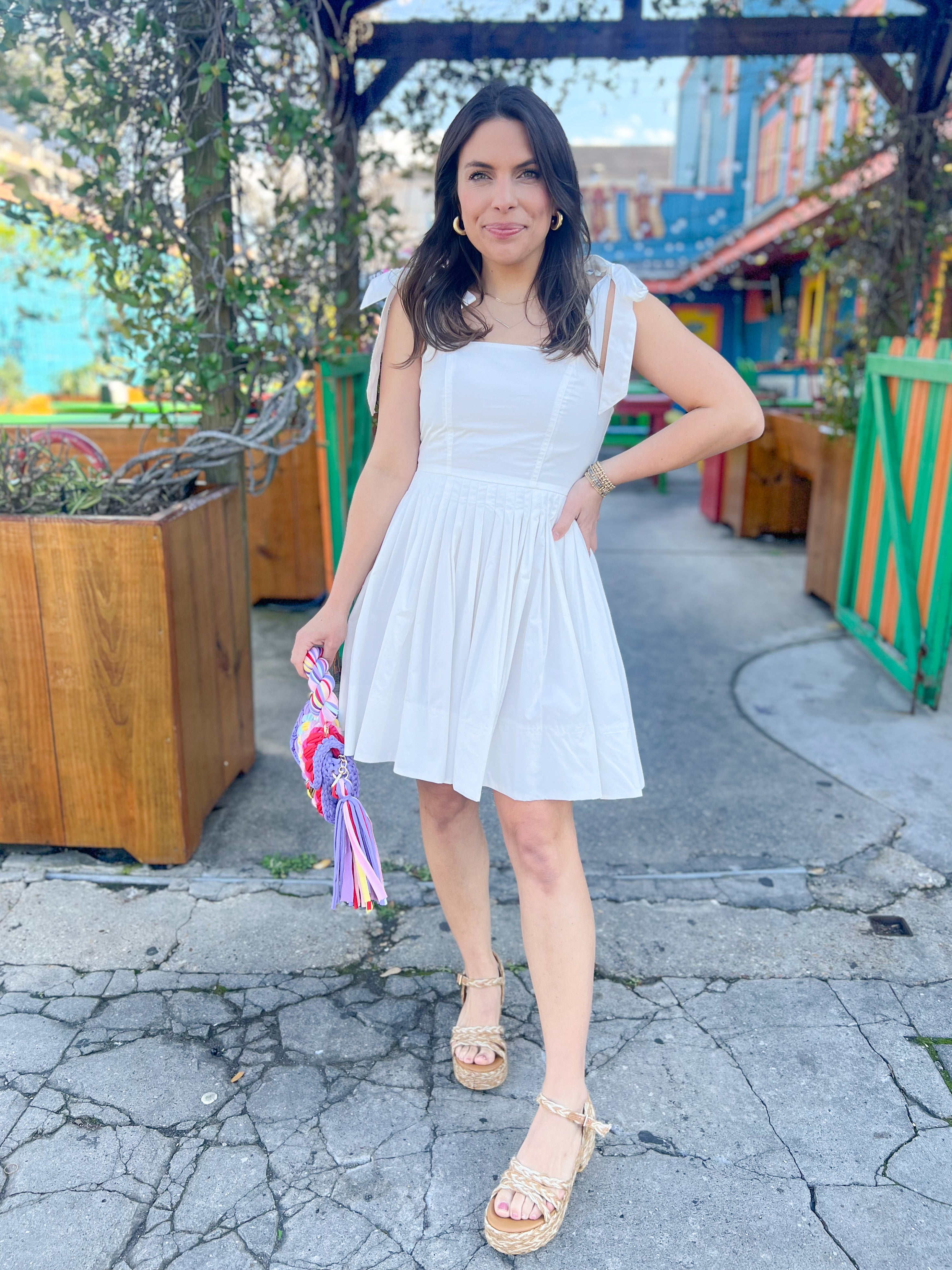White Noelle Mini Dress – Lucy Rose
