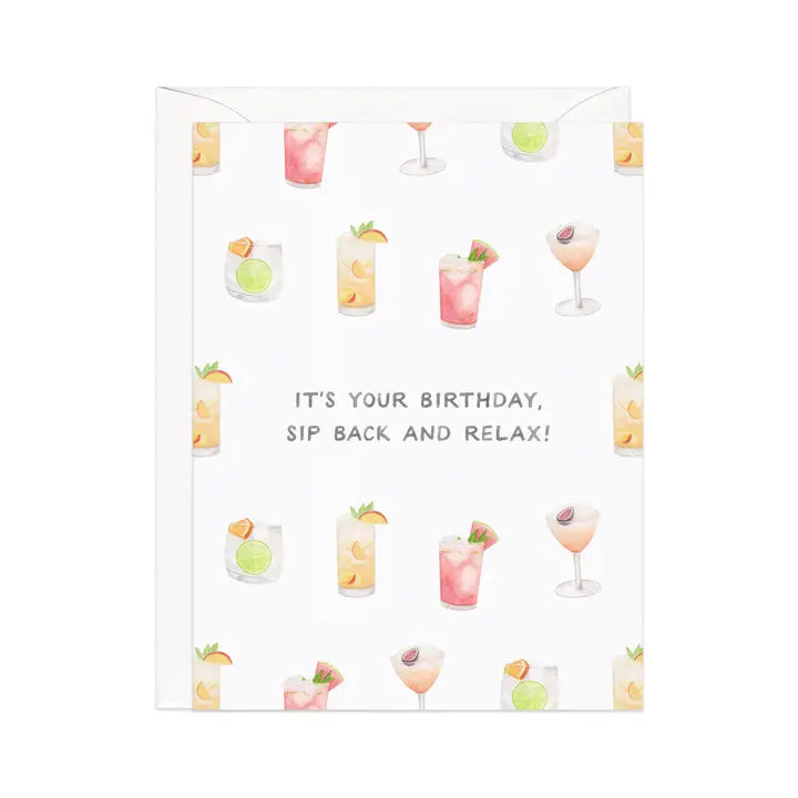 Sip Back and Relax Card – Lucy Rose