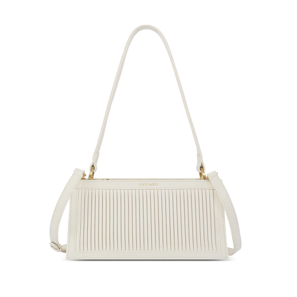 Coconut Cream Pleated Abigail Clutch – Lucy Rose