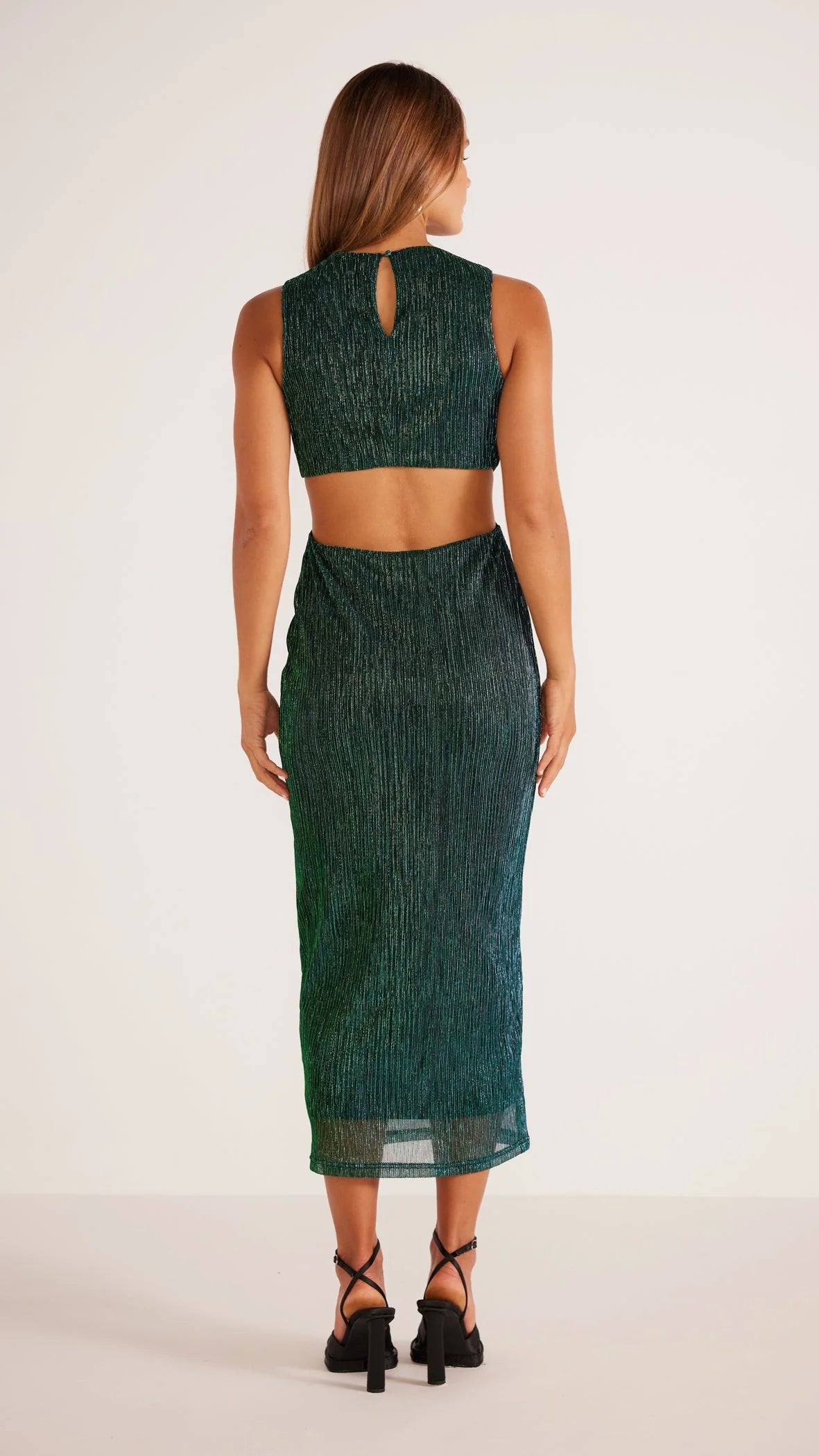 Emerald Astrid Cutout Midi Dress – Lucy Rose