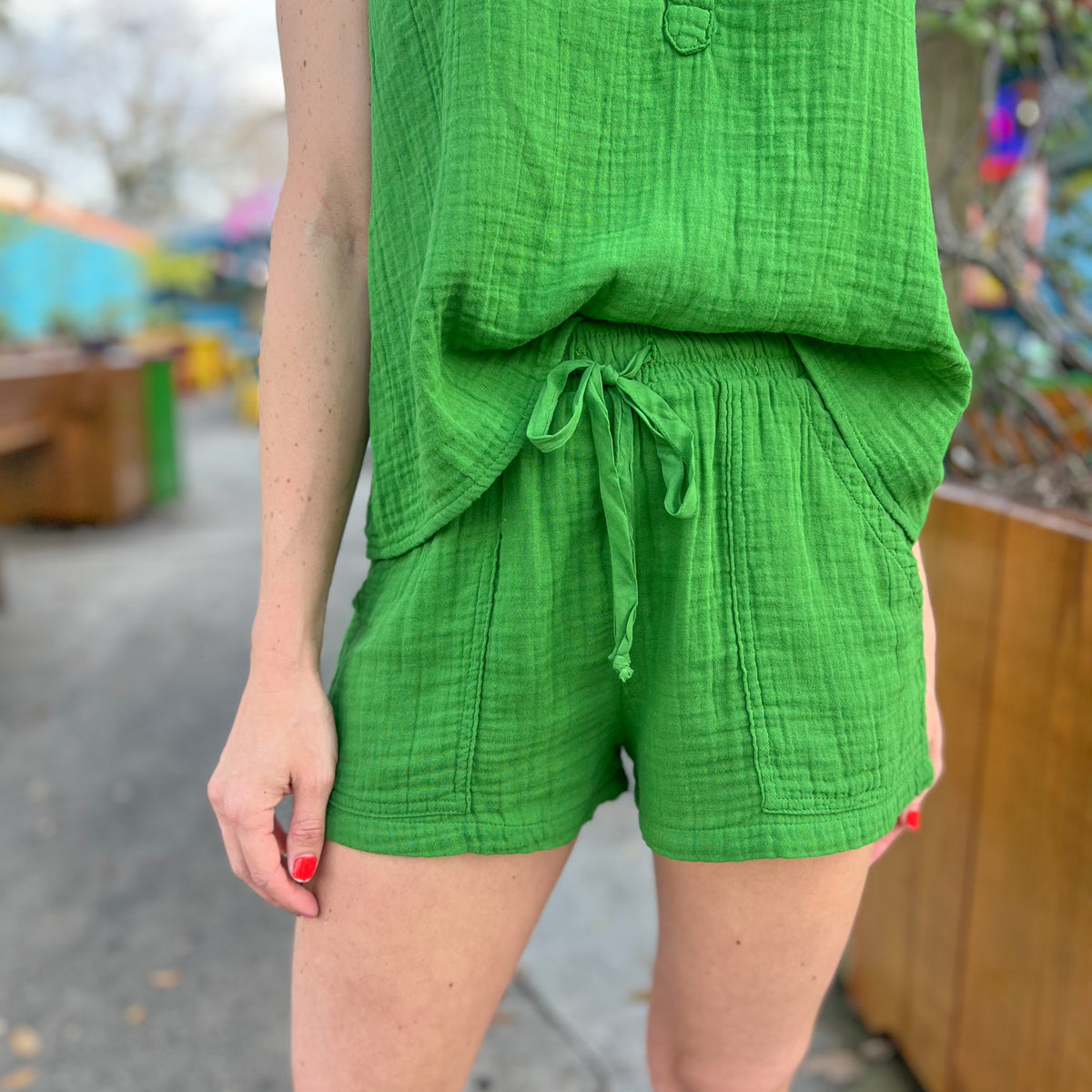 Groovy Green Ryder Shorts – Lucy Rose