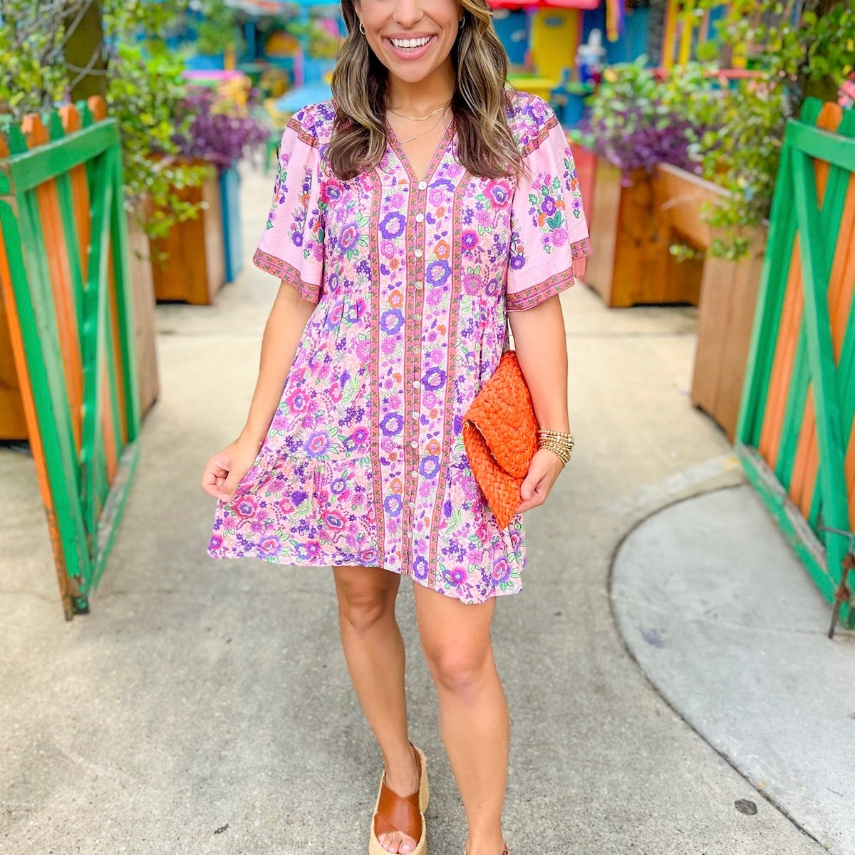 Floral Zoe Mini Dress – Lucy Rose