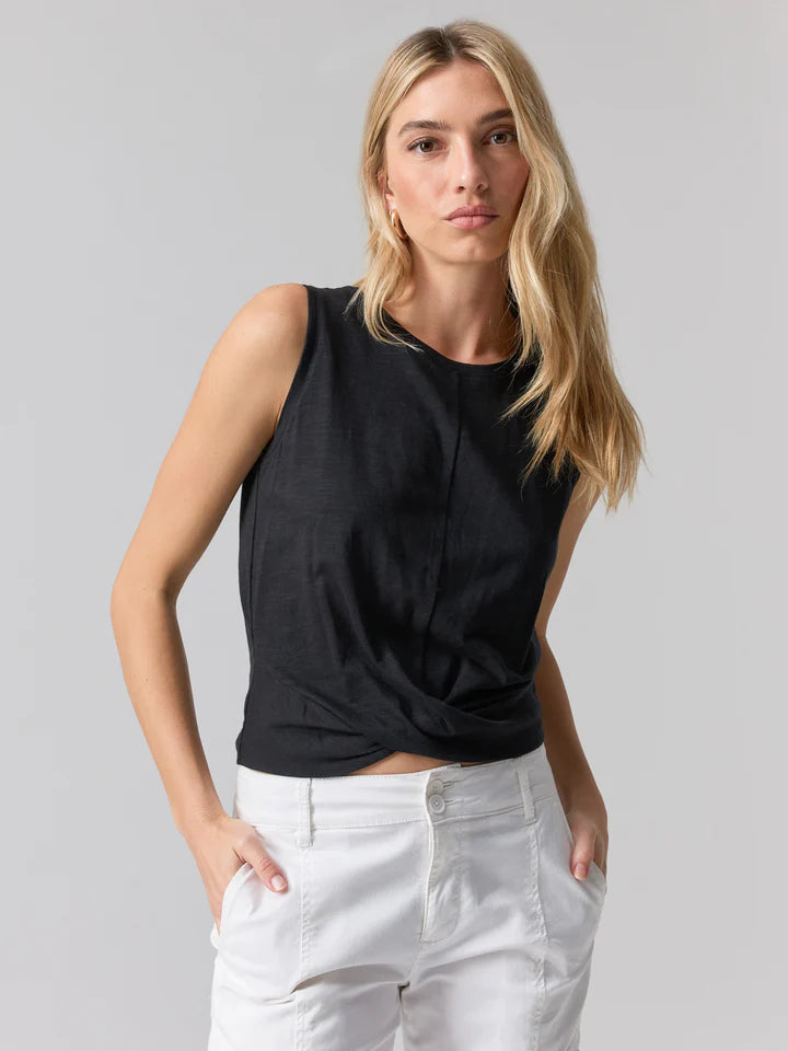Black Monica Twisted Tank – Lucy Rose