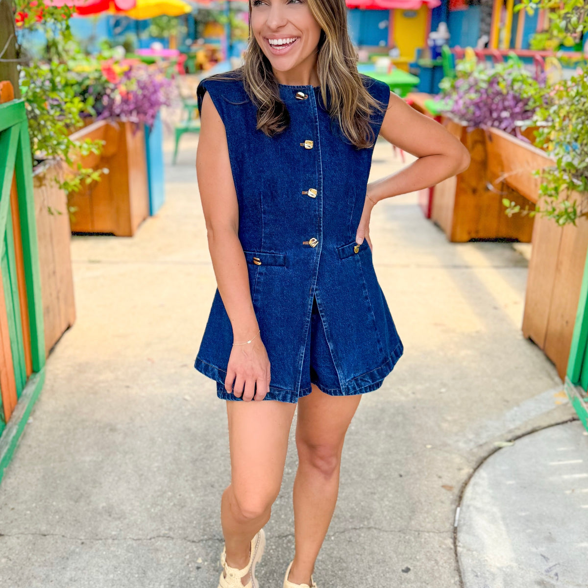 Denim Chase Short – Lucy Rose