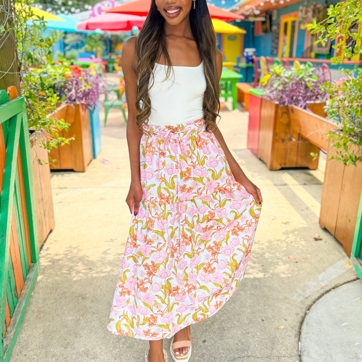 Multi Floral Roth Skirt – Lucy Rose