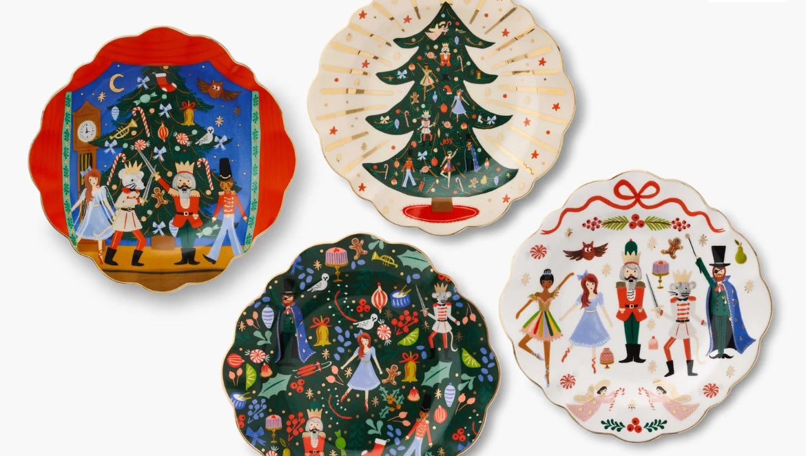 Nutcracker Porcelain Dessert Plate Set – Lucy Rose