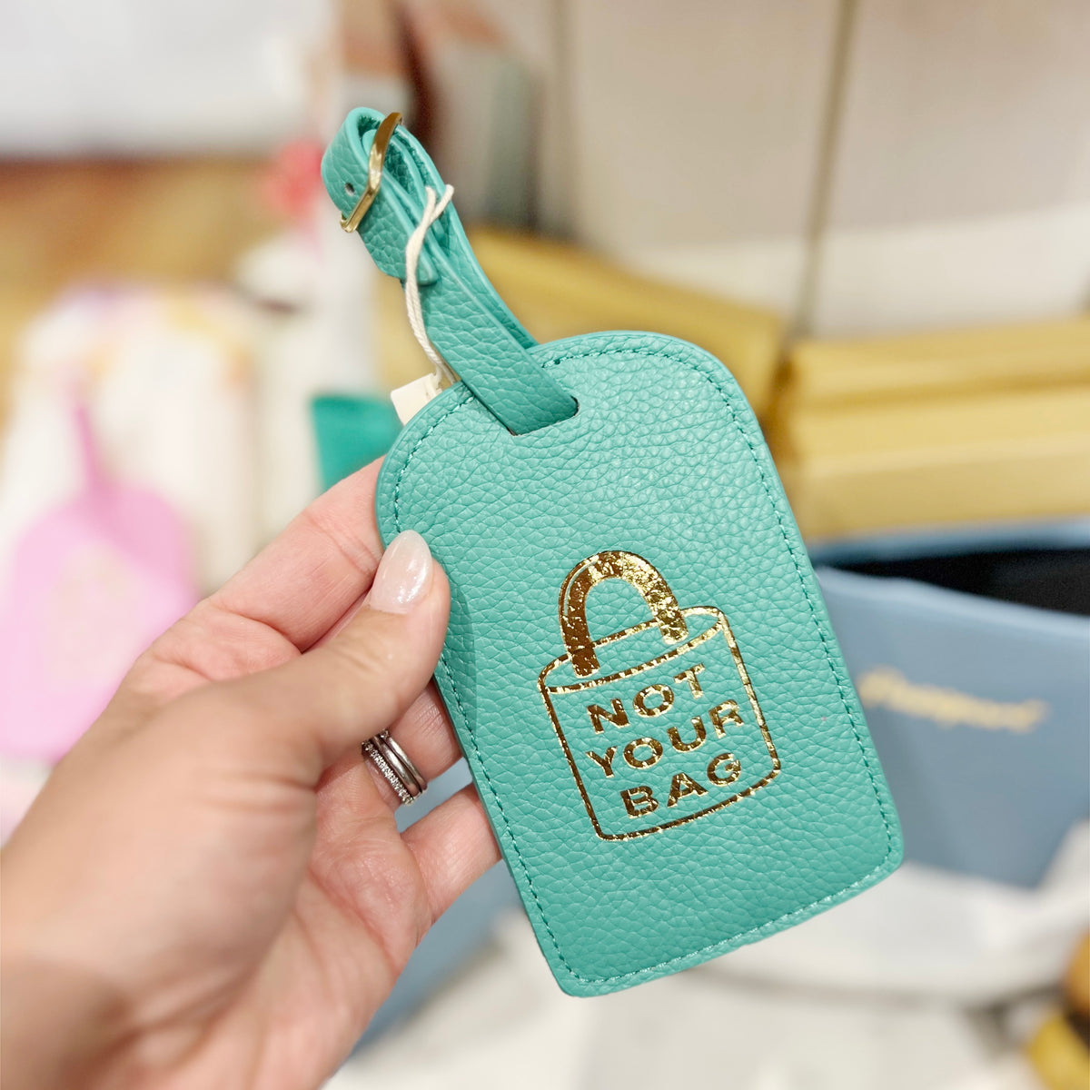 Mint Not Your Bag Luggage Tag – Lucy Rose