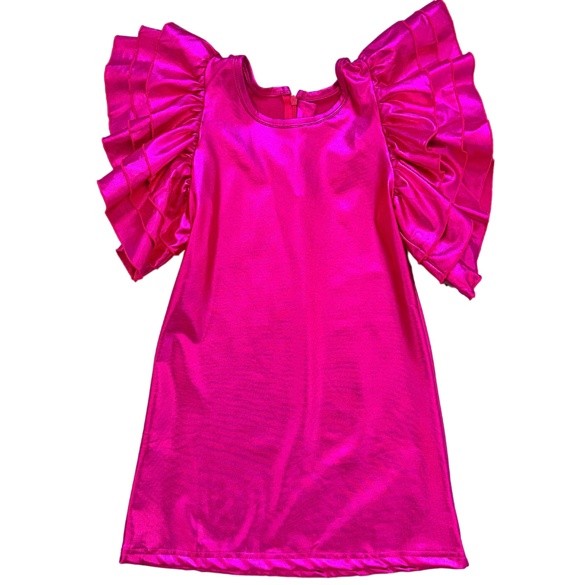 Hot Pink Metallic Dress – Lucy Rose