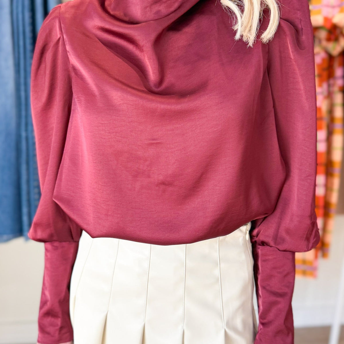 Burgundy Mahoney Top – Lucy Rose