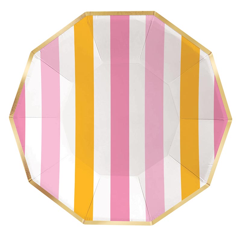 Decagon Paper Plate - Cabana – Lucy Rose