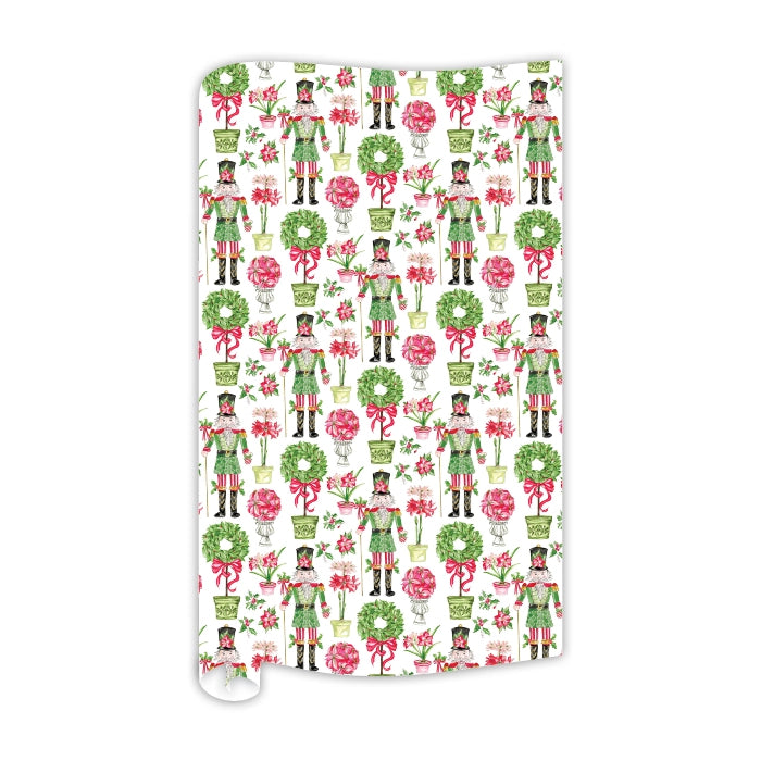 Poinsettia Nutcrackers Wrapping Paper – Lucy Rose