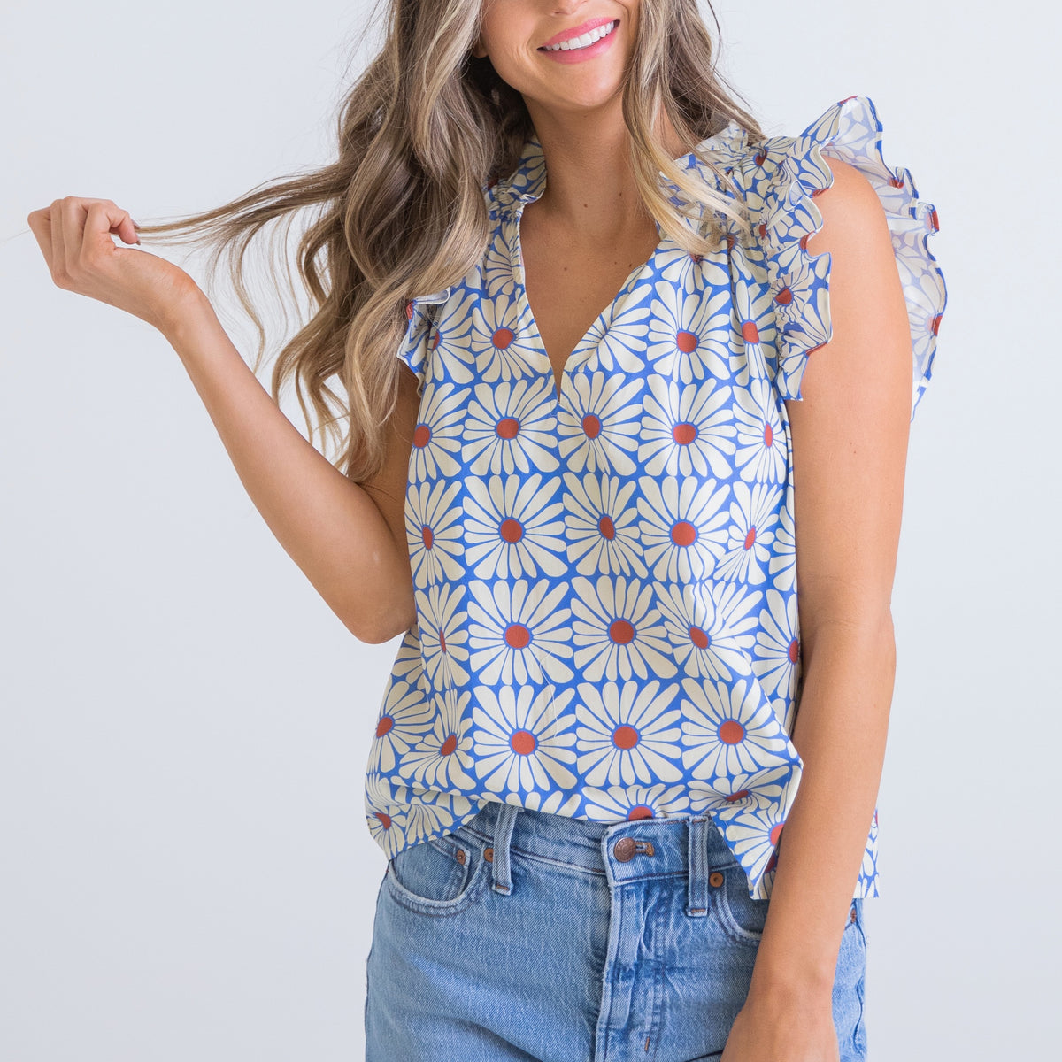 Blue Daisy Top – Lucy Rose