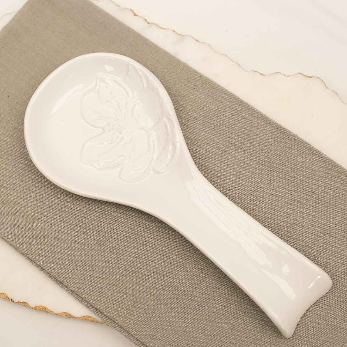 Magnolia Embossed Spoon Rest – Lucy Rose