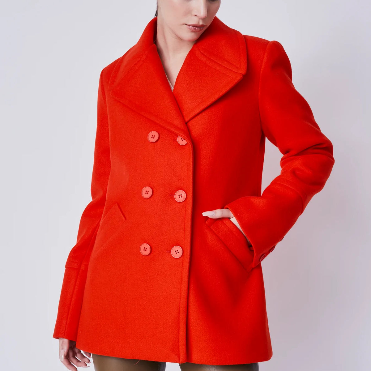 Scarlet Red Loggia Coat – Lucy Rose