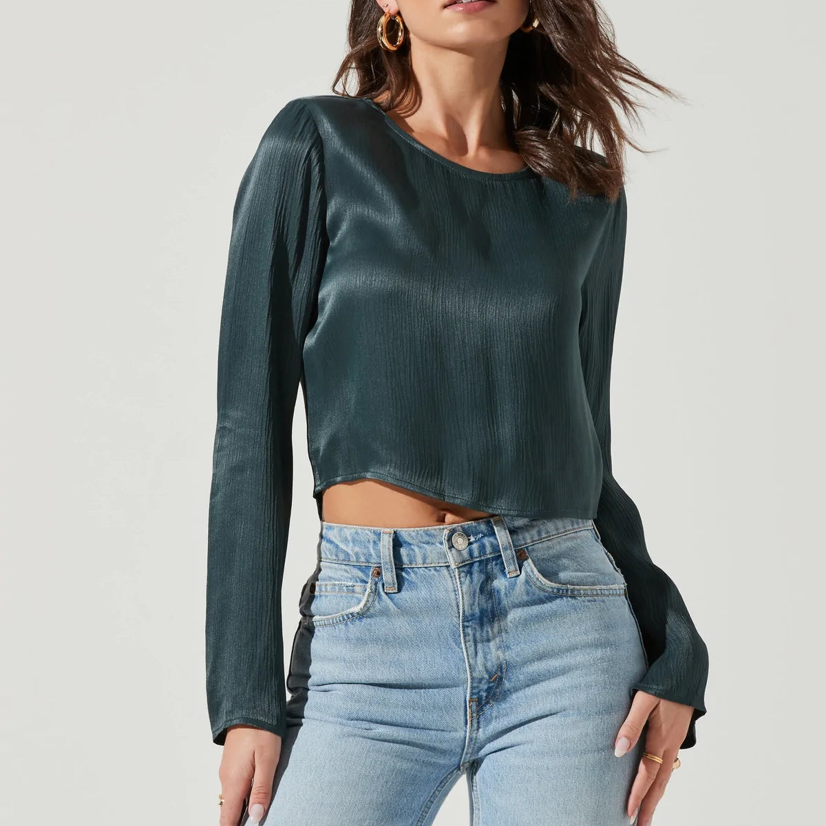 Dark Green Chain Link Petra Top – Lucy Rose