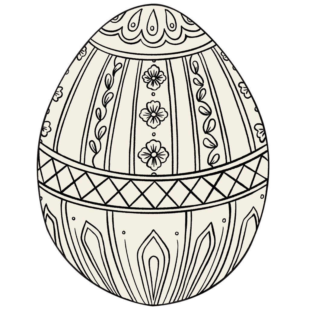 complex easter coloring pages