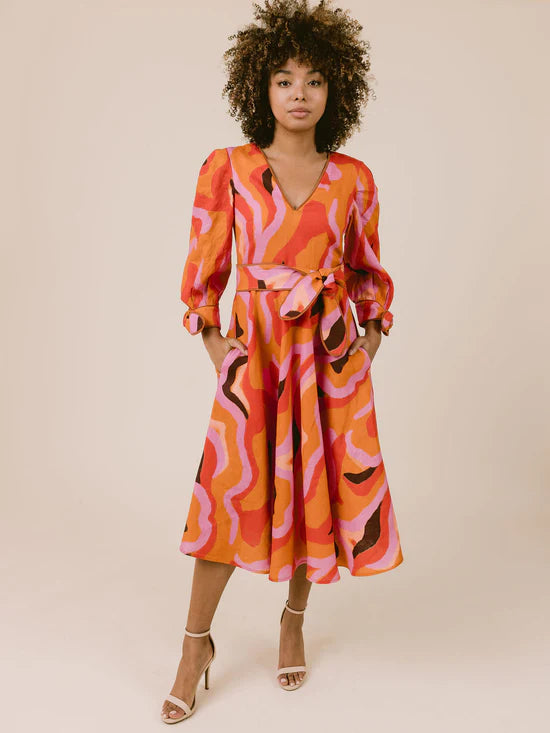 Pink Retro Davis Dress – Lucy Rose