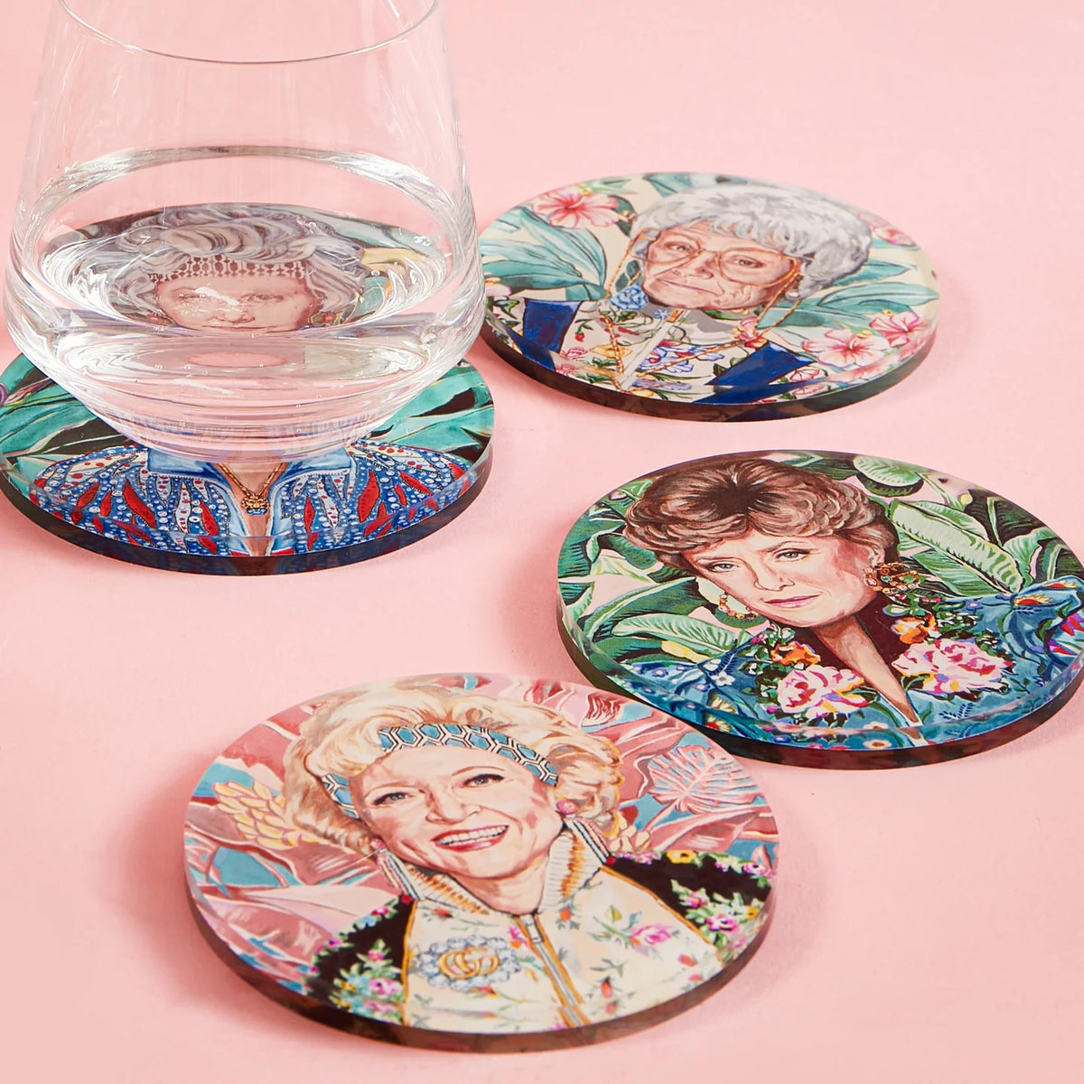 Golden Gal Coasters Set/4 – Lucy Rose