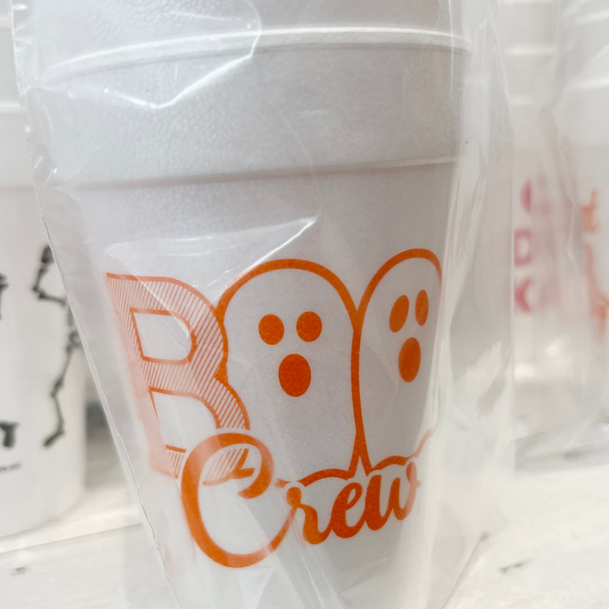 Boo Crew Styrofoam Cups Sleeve-Orange – Lucy Rose
