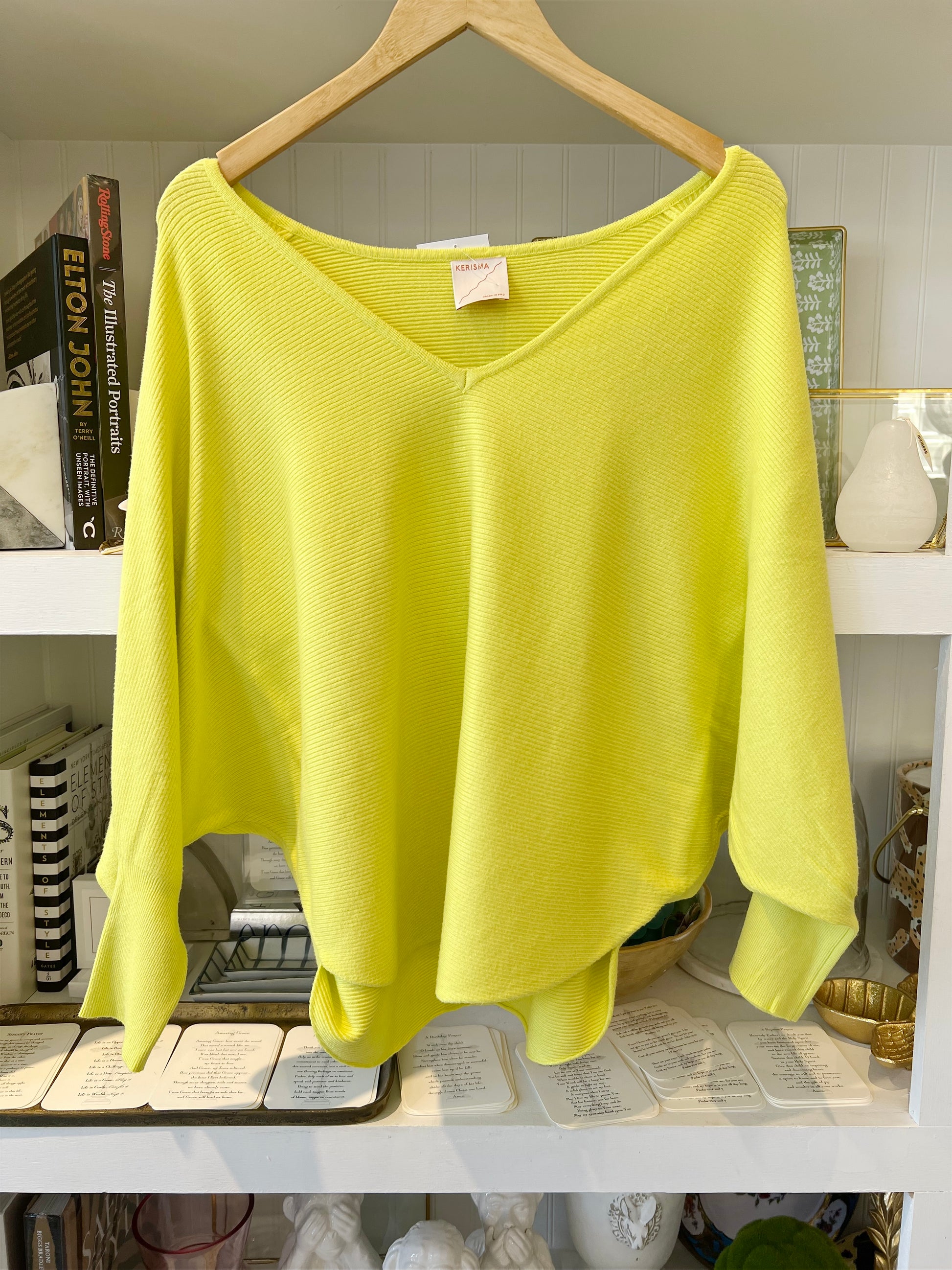 Neon Yellow Vneck Ryu Top – Lucy Rose