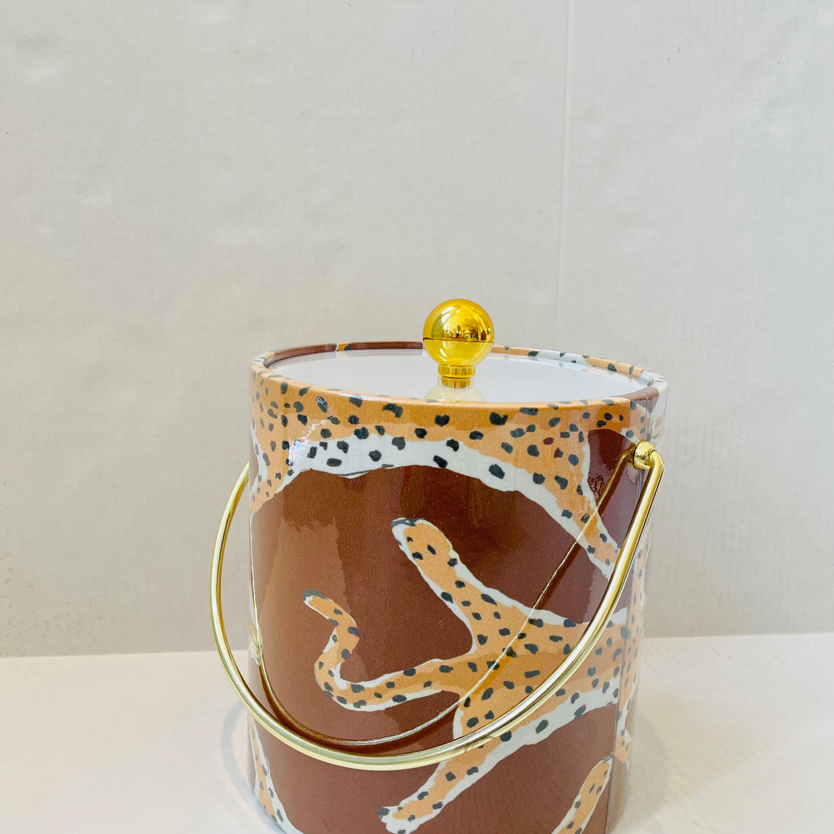 Brown Leopard Ice Bucket – Lucy Rose
